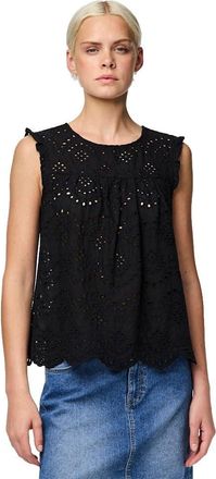 Pieces Female Oberteil mit Rüschen PCVILDE