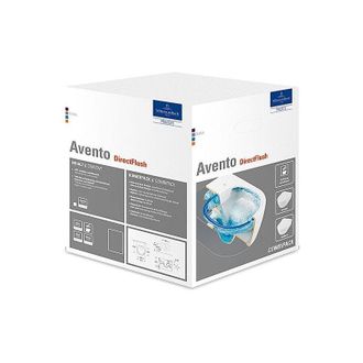 Villeroy & Boch Combi-Pack AVENTO inkl. Wand-WC tief DirectFlush und WC-Si wei&szlig;
