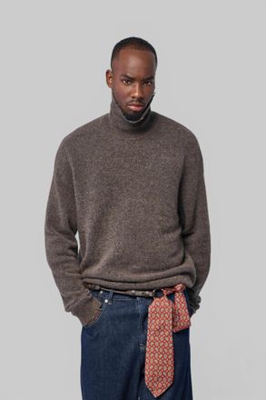 Frei-Mut Turtle Neck, Boxy Fit In Lamawool