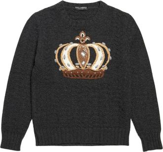 Dolce & Gabbana Homme, Pulls, Multicolore, Taille: XL Pull en laine vierge