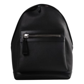Tom Ford Buckley Rucksack aus weichem Narbenleder - - Bags - Herren - Schwarzk - ONE SIZE