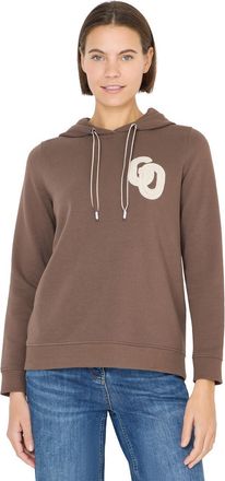 Cecil Hoodie mit Stickerei urban Taupe XXL