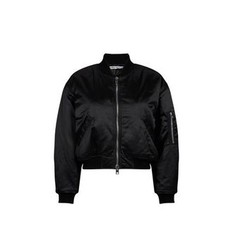 Alexander Wang Bomber court aspect satin&eacute;