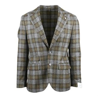 Luigi Bianchi Mantova Giacca Stondata - - Jackets - Herren - Mehrfarbig - M