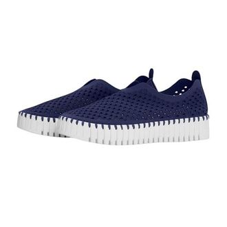 Ilse Jacobsen HORNBAEK Tulip 3373 Chaussures compens&eacute;es &agrave; enfiler pour femme, Indigo fonc&eacute;, 36 EU