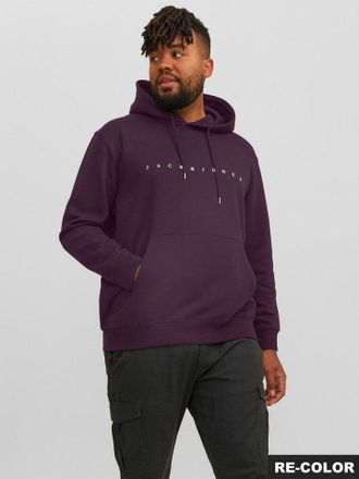 Jack & Jones Plus Size Kapuzensweatshirt JJESTAR JJ SWEAT HOOD NOOS PLS Baumwollmischung, relaxed fit