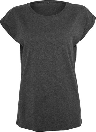Build Your Brand Damen Ladies Extended Shoulder Tee 3-Pack T-Shirt,, per pack Mehrfarbig (Cha/Oli/Nvy 02278), XXXXX-Large (Herstellergr&ouml;&szlig;e: XXXXX-Large)