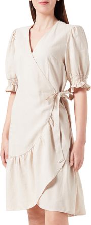 Vero Moda Yasflaxy Ss Wrap Dress Noos