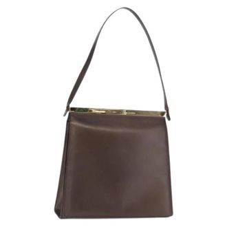 Gucci Pre-owned Vintage Leder Schultertasche - - Pre-owned - Damen - Braun - ONE SIZE