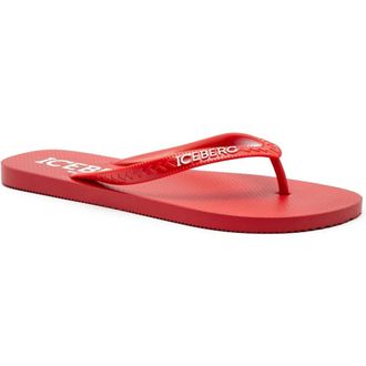 Iceberg Homme, Chaussures, Rouge, Taille: 41 EU Infradito Vertical Logo