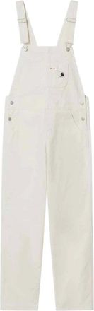 Carhartt Work in Progress Femme, Combinaisons et Ensembles, Blanc, Taille: 36 FR Salopette Droite