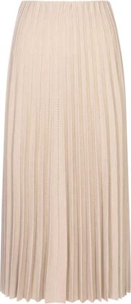 Agnona Femme, Jupes, Beige, Taille: 42 FR Gonna Crystal