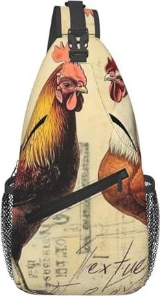 Generic Sac &agrave; bandouli&egrave;re vintage en forme de coq pour homme