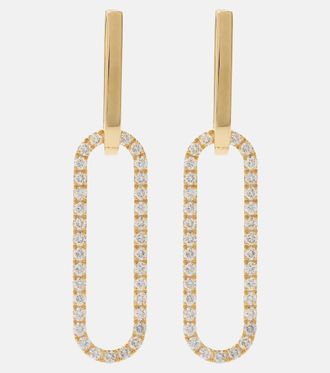 Bucherer Ohrringe Link aus 18kt Gelbgold mit Diamanten