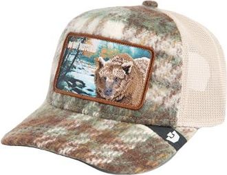 Goorin Brothers The Farm all Over Canvas Adjustable Trucker Hat Casquette de Baseball Unisexe-Adulte, gris, Taille Unique