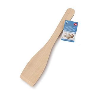 Tala FSC-zertifiziertes Buchenholz-Spatel, geschlitzt, 30 cm, Beige