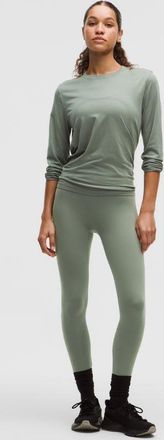 lululemon Wunder Train No Line High-Rise Leggings 25 f&uuml;r Frauen - Gr&ouml;&szlig;e 10 in Willow Leaf
