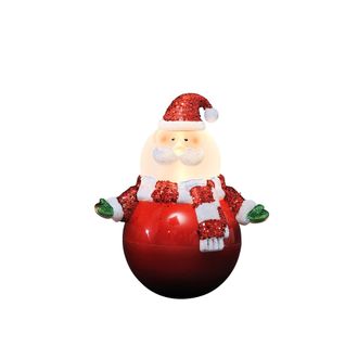 Konstsmide LED Wipp-Figur, Weihnachtsmann, leuchtet beim Antippen f&uuml;r 2 Minuten, 1 warm wei&szlig;e Diode, batteriebetrieben, Innen, 3 x AAA 1.5V (exkl.) - 4455-000