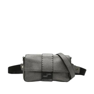 Fendi Sac bandouli&egrave;re Fendi Vintage doccasion - Femme - Pre-owned - Gris - Taille: ONE Size