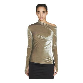 Helmut Lang Femme, Blouses et Chemises, Vert, Taille: 42 FR Hauts