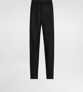 Dolce & Gabbana Jogginghose Aus Wolle, St&uuml;ckgef&auml;rbt - Mann Hosen Und Shorts Schwarz 52