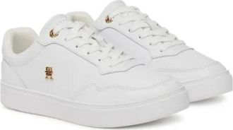 Tommy Hilfiger Femme, Chaussures, Blanc, Taille: 36 EU Essential Elevated Court Baskets