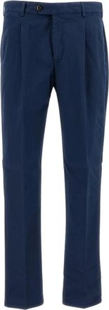 PT01 Pt01, Homme, Pantalons, Bleu, Taille: L Chinos