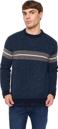 Crosshatch Roundall Pullover f&uuml;r Herren, Jerseyware, Chenille (Marine)