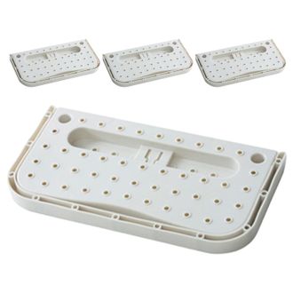 Pretyzoom 4 St&uuml;ck Faltbares Wand-schuhregal Platzsparender Multifunktionaler Schuhhalter ohne Bohren Faltbarer Wandmontierter Organizer f&uuml;r Badezimmer Flur Wohn