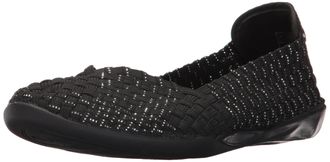 bernie mev. Damen Catwalk Slipper, schwarz/silberfarben, 39 EU