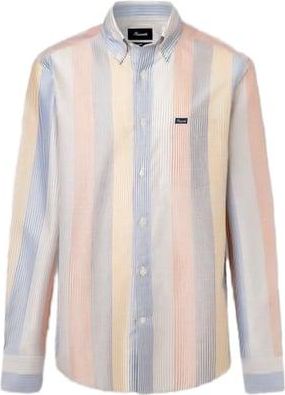Fa&ccedil;onnable Chemise col classique ray&eacute;e en coton