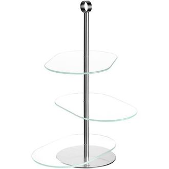 Leonardo CENA Etagere - 1 Stück - Moderne Glasetagere - für Kuchen und Häppchen - elegante Etagere - für Brunch und Buffet - Zeitloses Design - für jede Gelege