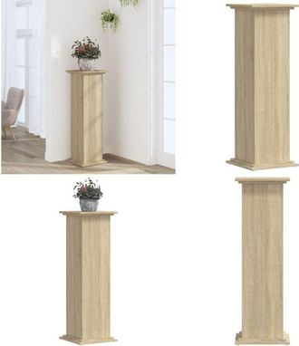 vidaXL Pflanzenst&auml;nder Sonoma-Eiche 33x33x100 cm Holzwerkstoff - Vidaxl