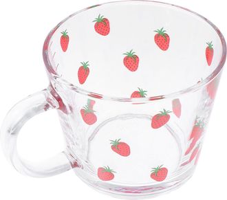 Holibanna Fr&uuml;hst&uuml;cksglas Aus Glas Mit Skala Wasserbecher Milchbecher Breite &Ouml;ffnung Kreatives Trinkglas F&uuml;r Haushalt Und Fr&uuml;hst&uuml;ck