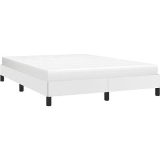 vidaXL Bettgestell Wei&szlig; 140x200 cm Kunstleder vidaXL