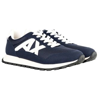 A|X Armani Exchange Low-Top Sneaker - SNEAKER DROP MICROSUEDE+MESH+CALF PU - Gr. 42 (EU) - in Blau - f&uuml;r Damen