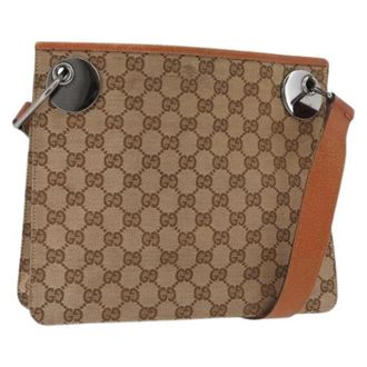 Gucci Pre-owned Vintage Canvas Shoulder Bag - - Pre-owned - Damen - Beige - ONE SIZE
