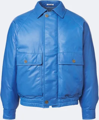 Auralee Veste doudoune en cuir