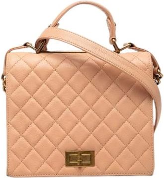Chanel Pre-owned Vintage Quilted Satchel - Femme - Pre-owned - Beige - Taille: ONE Size