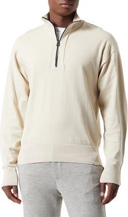 Jack & Jones Jcocollective Knit Half Zip Blazer, Beige Clair, S Homme