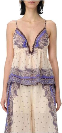 Zimmermann Femme, Tops, Multicolore, Taille: 38 FR Haut Cami Paisley Violet