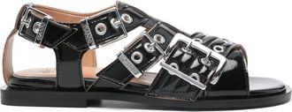 Ganni Sandalen - Sandals Black - Gr. 36 (EU) - in Schwarz - f&uuml;r Damen