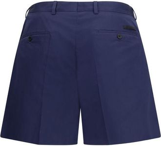 Prada Cotton Bermuda Shorts - Blue