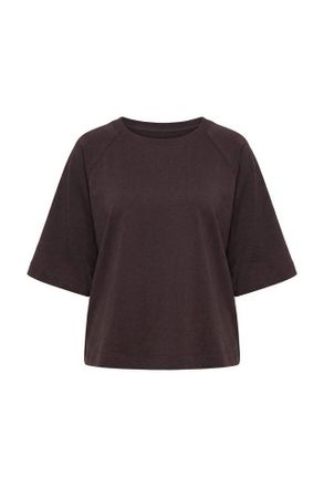 Ulla Popken Sweatshirt Sweatshirt Boxy Fit Rundhals Raglan-Halbarm
