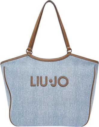 Liu Jo Femme, Sacs, Bleu, Taille: ONE Size Sac cabas effet denim