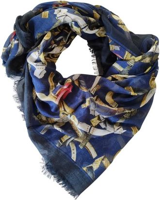 Versace Femme, Accessoires, Multicolore, Taille: ONE Size Foulard Stola Pashmina Ch&acirc;le