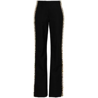 Dries Van Noten Femme, Pantalons, Noir, Taille: 38 FR Wide Pantalons