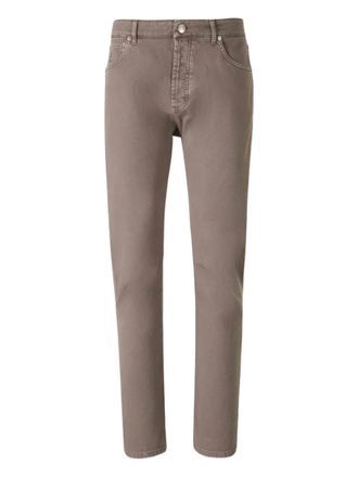 Brunello Cucinelli jean à coupe droite - Marron