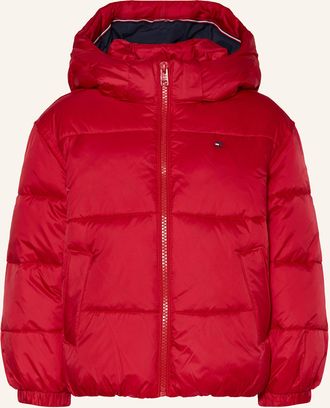 Tommy Hilfiger Steppjacke Mit Abnehmbarer Kapuze rot
