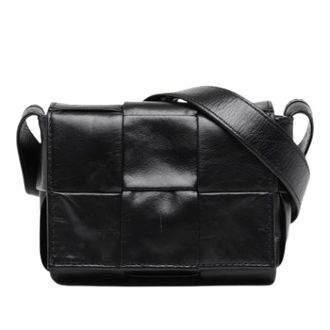 Bottega Veneta Pre-owned Gewebte Umh&auml;ngetasche - - Pre-owned - Damen - Schwarzk - ONE SIZE